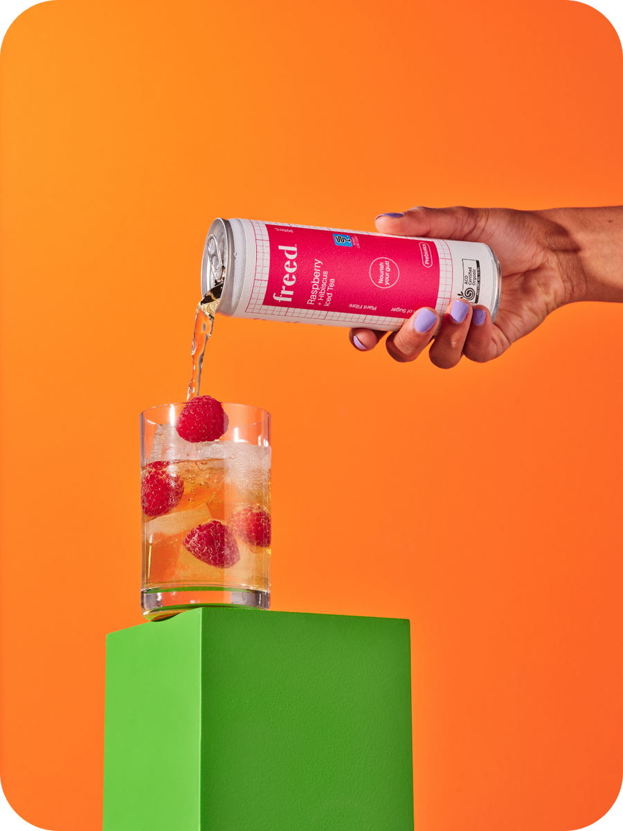 Raspberry + Hibiscus Iced Tea – Freed Beverages